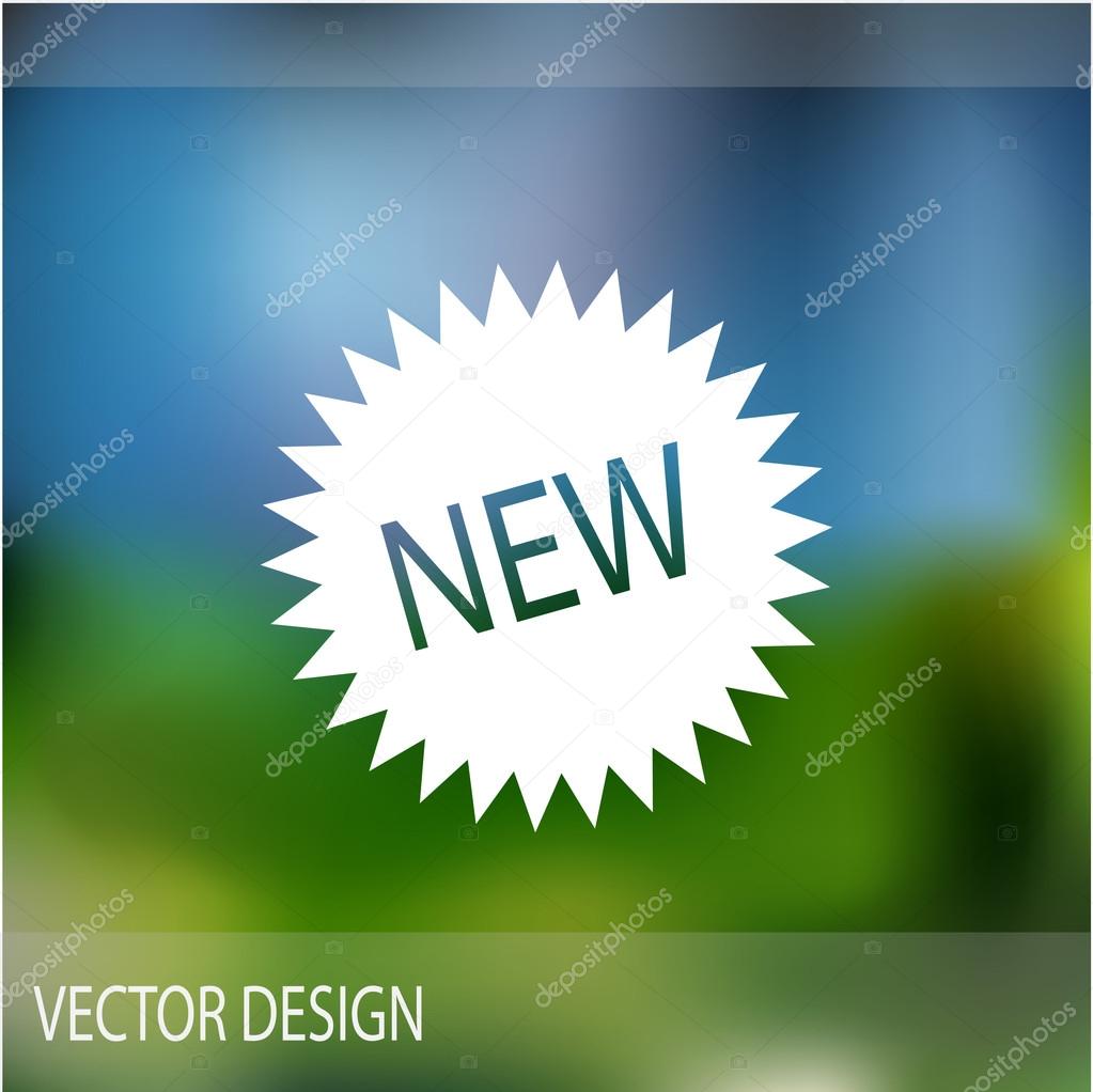 Yeni etiket etiket simgesi ©LovArt 101385094'e ait Stok Vektör