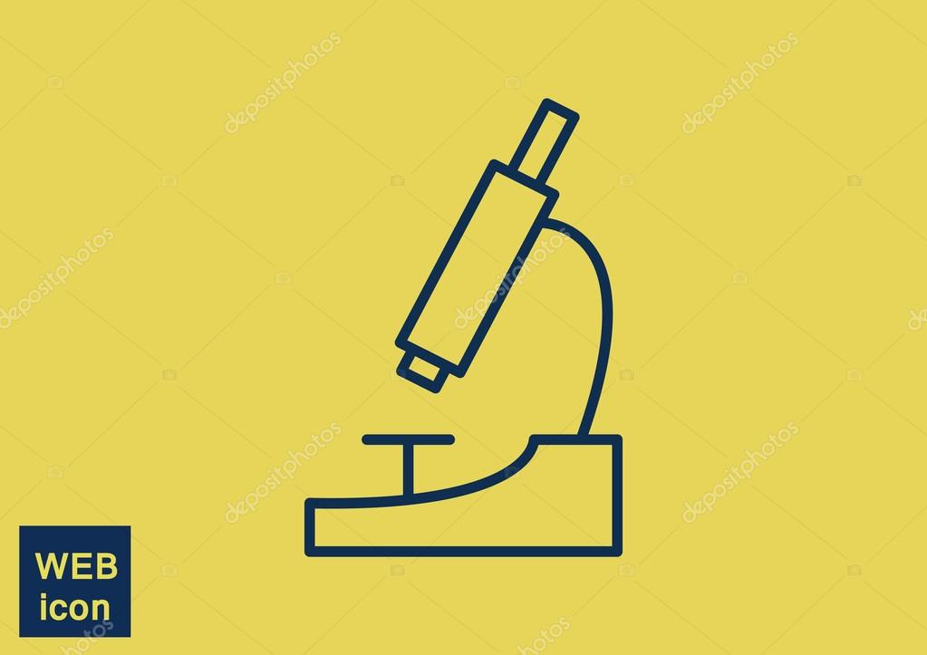 Microscope simple web icon Stock Vector Image by ©LovArt #101394274
