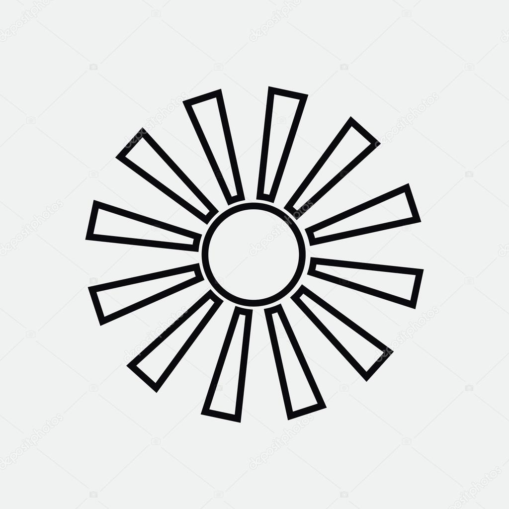 Simple Sun Symbol