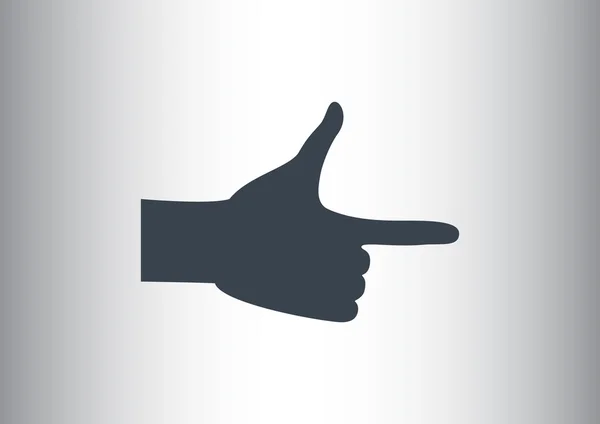 Hand pointing with straight finger Stock Vector by ©LovArt 142032690