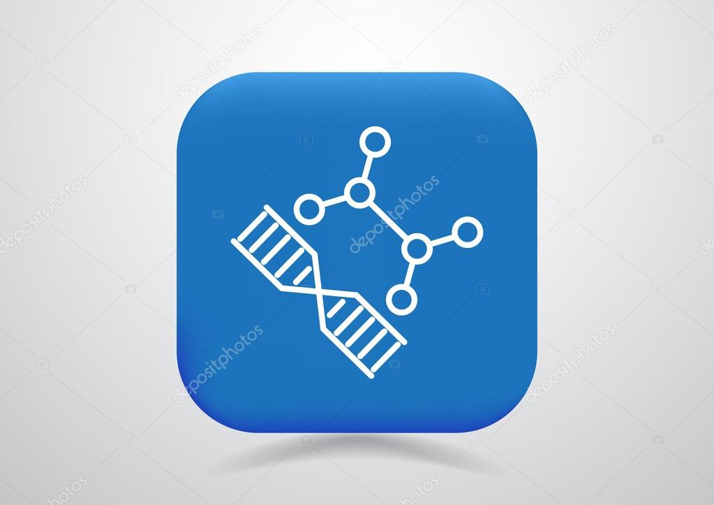 DNA, web icon Stock Vector by ©LovArt 109397022
