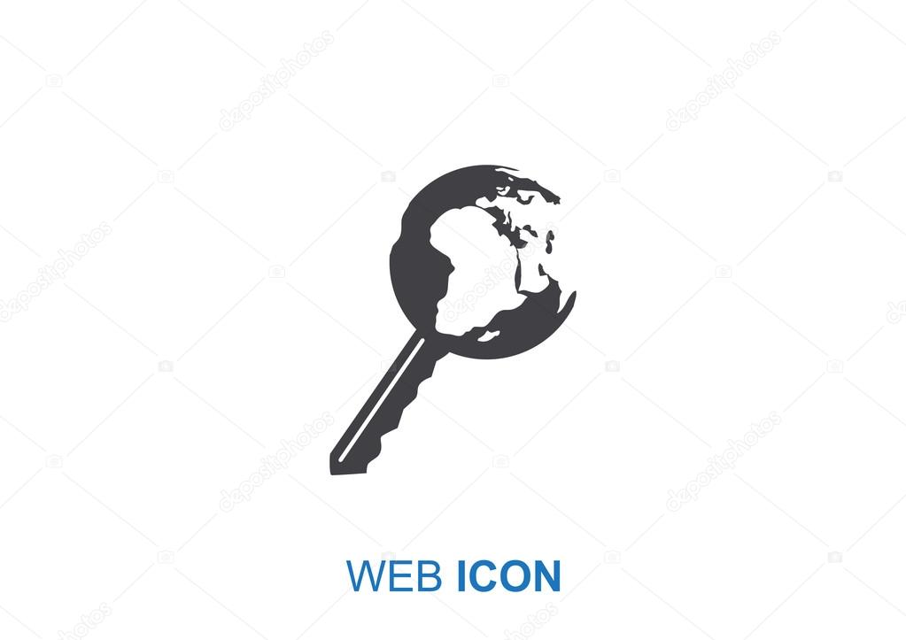 Key planet web icon Stock Vector by ©LovArt 111927634