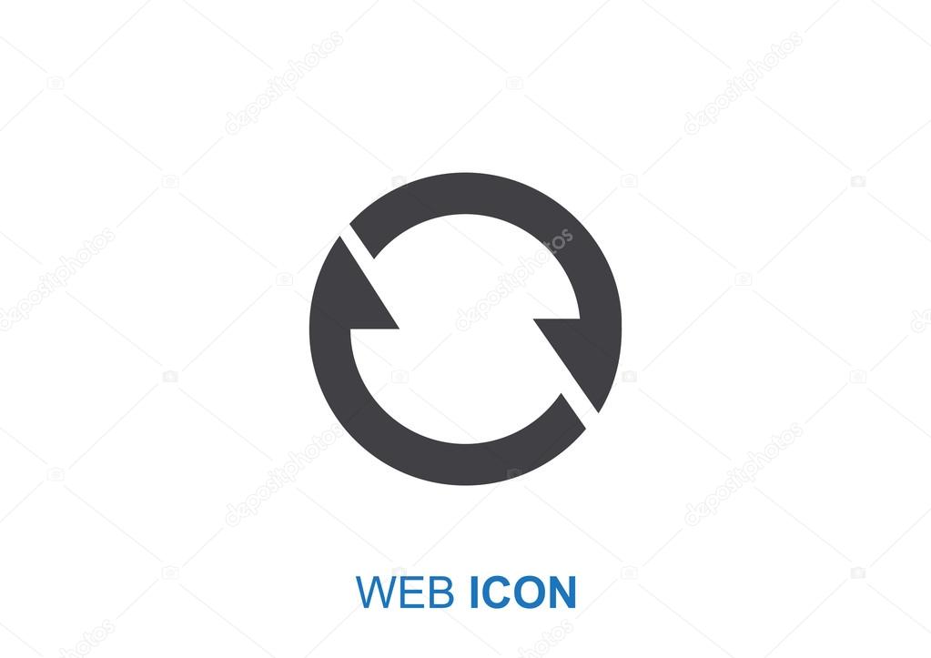 Circle with arrows web icon Stock Vector by ©LovArt 111934556