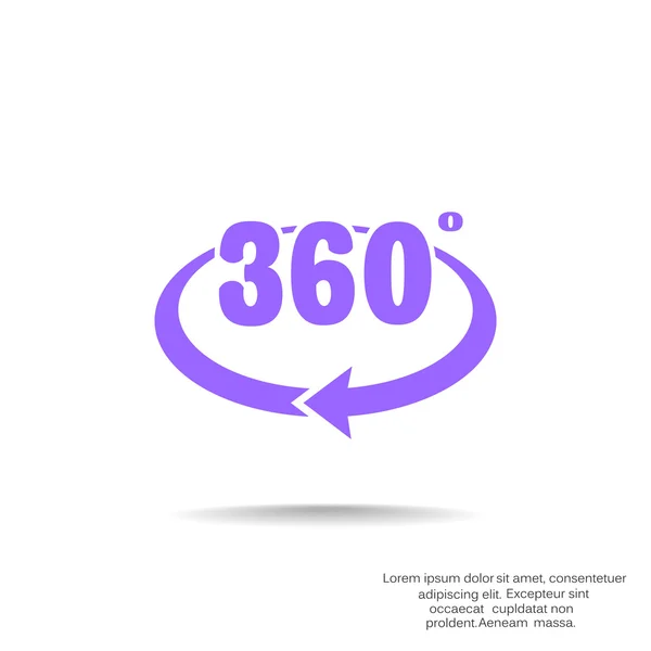 360 degrees web icon Stock Vector by ©LovArt 186208136