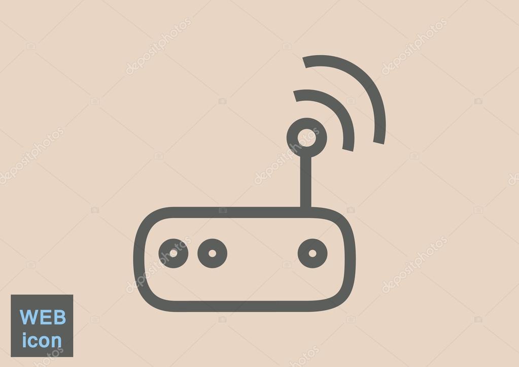 Wi-fi router icon Stock Vector by ©LovArt 118641624