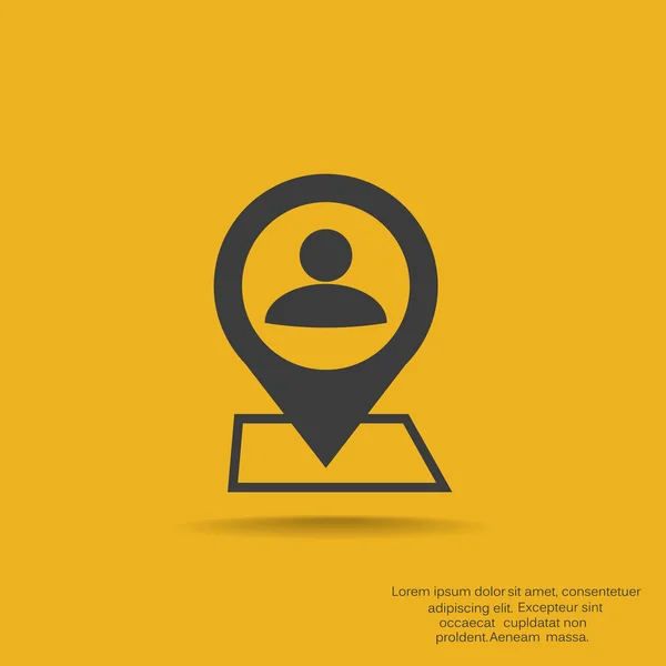 Human location pointer simple icon Stock Vector Image by ©LovArt #149471480