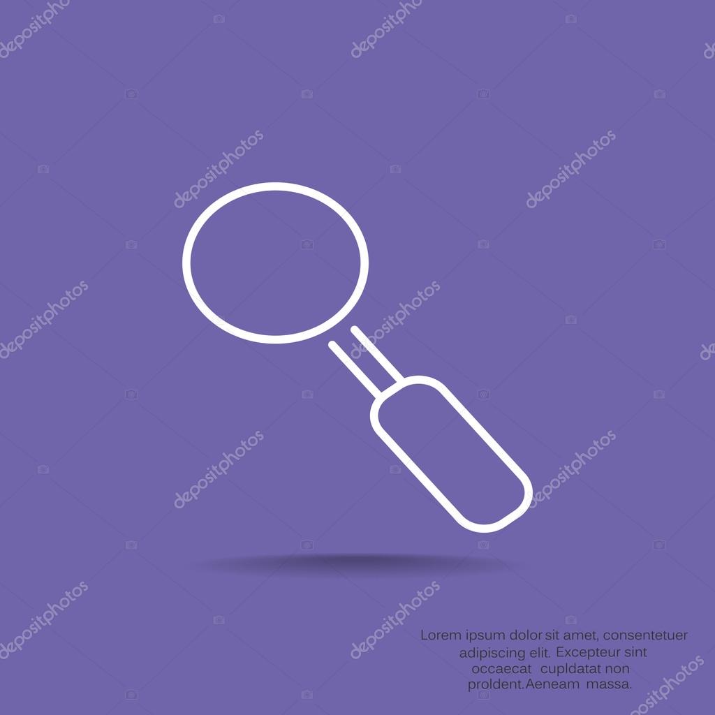 Simple magnifying glass icon Stock Vector by ©LovArt 118657518
