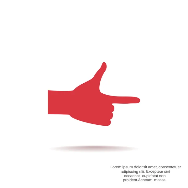 Hand pointing with straight finger Stock Vector Image by ©LovArt #122313262
