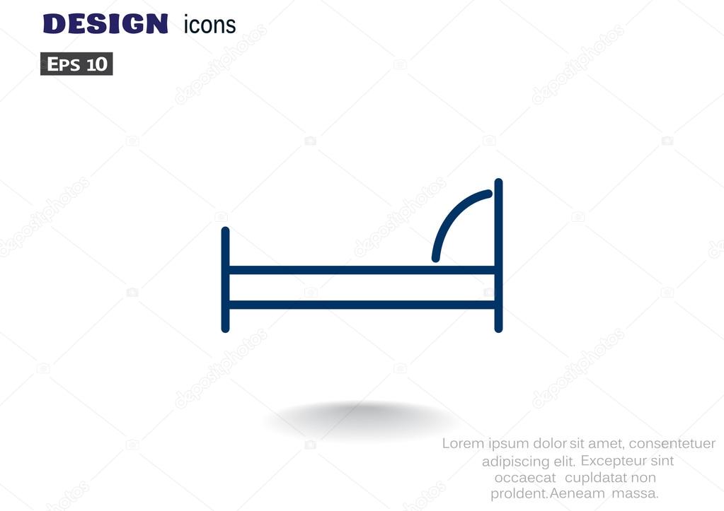 Hospital bed simple icon Stock Vector by ©LovArt 118675422