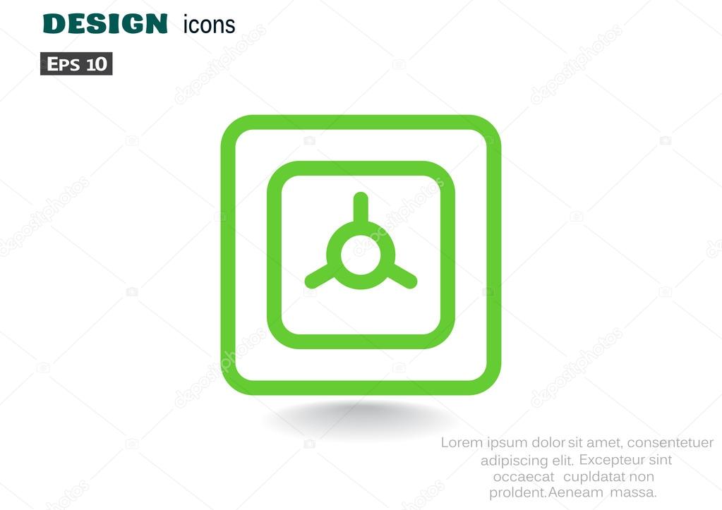 Simple safe illustration — Stock Vector © LovArt #118684384