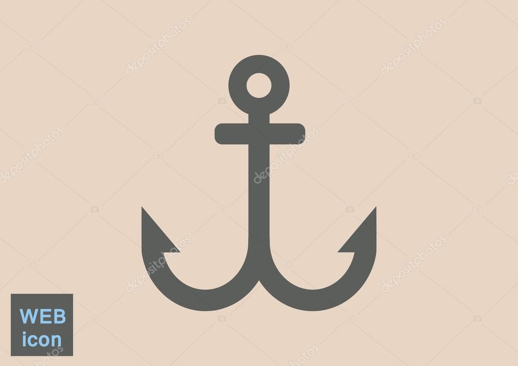 Anchor simple icon Stock Vector by ©LovArt 118882408