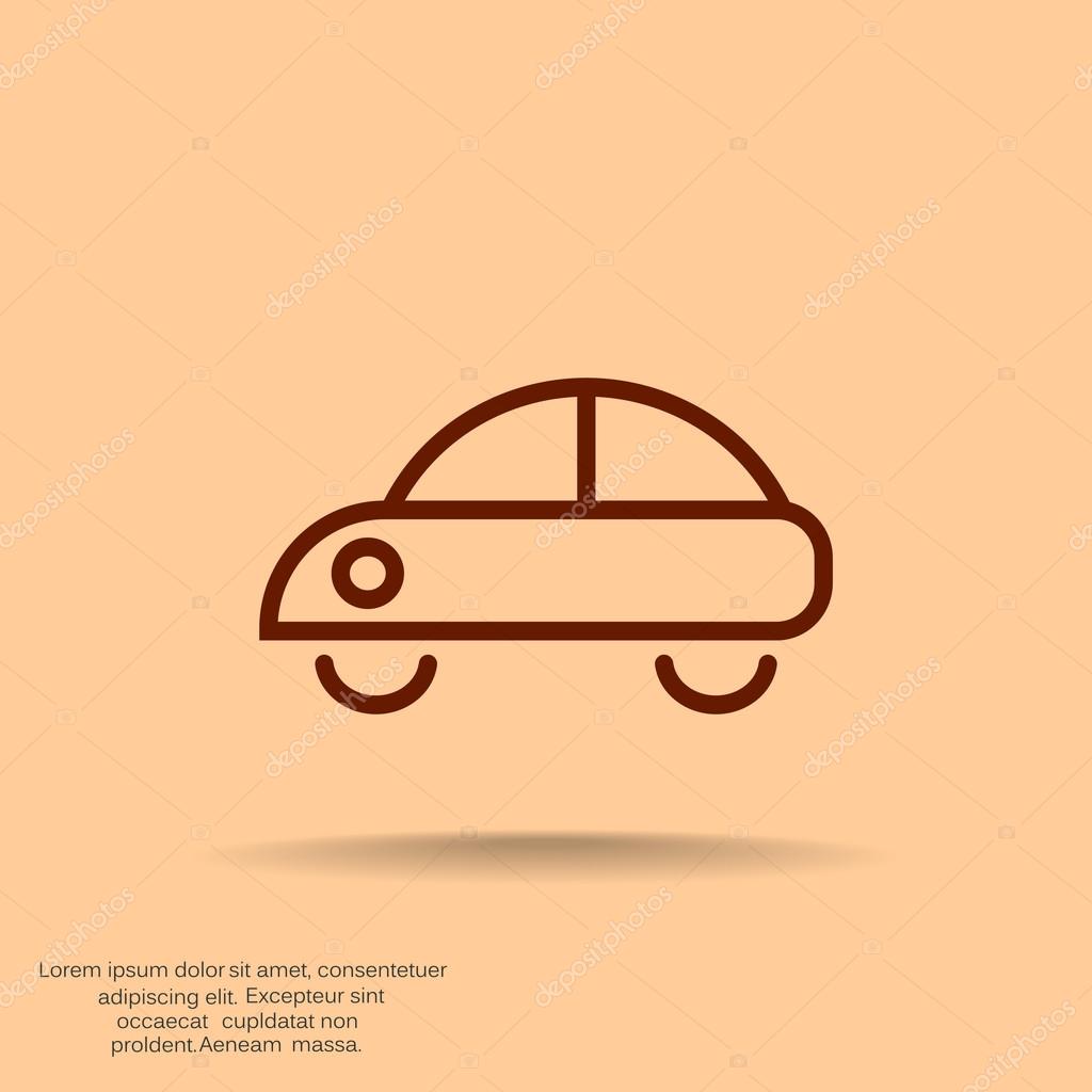 Simple car icon Stock Vector by ©LovArt 122305490