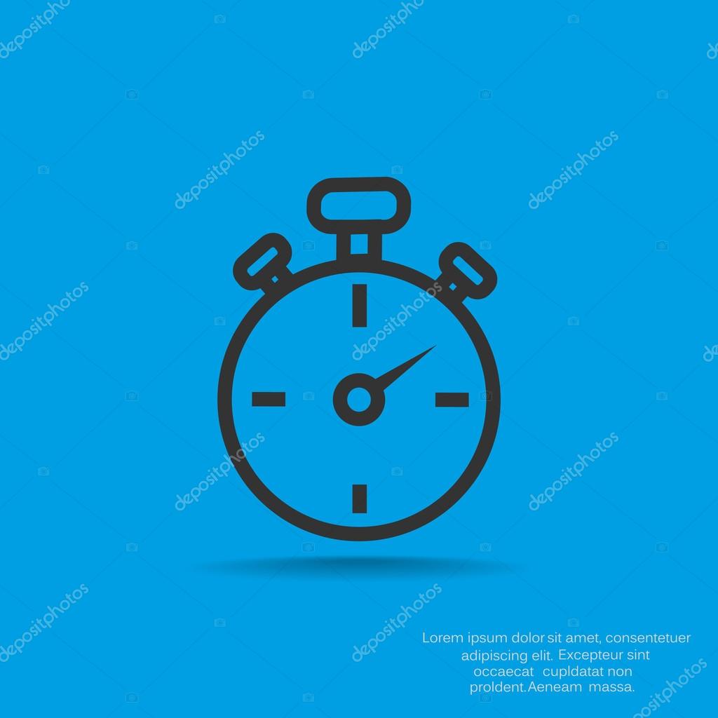 Simple stopwatch web icon Stock Vector by ©LovArt 122309082