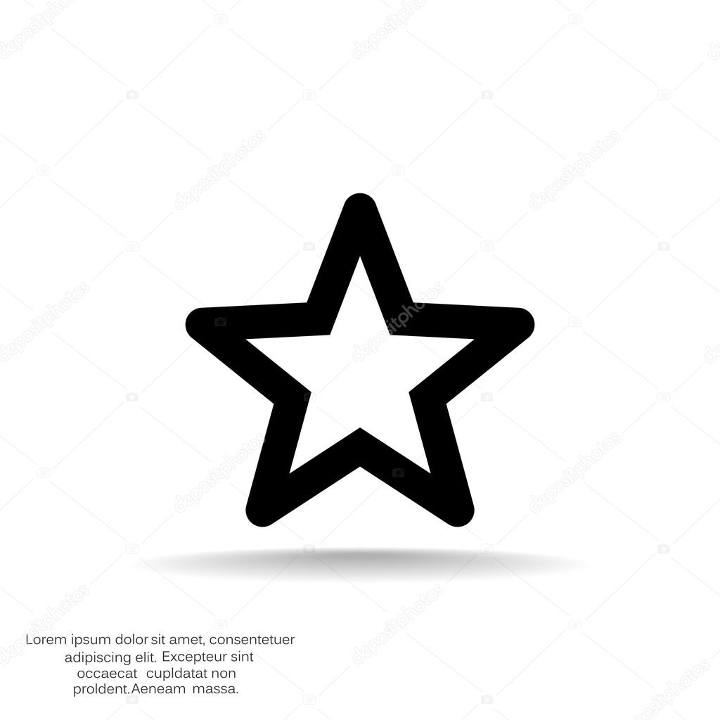 Simple star sign Stock Vector Image by ©LovArt #122316796