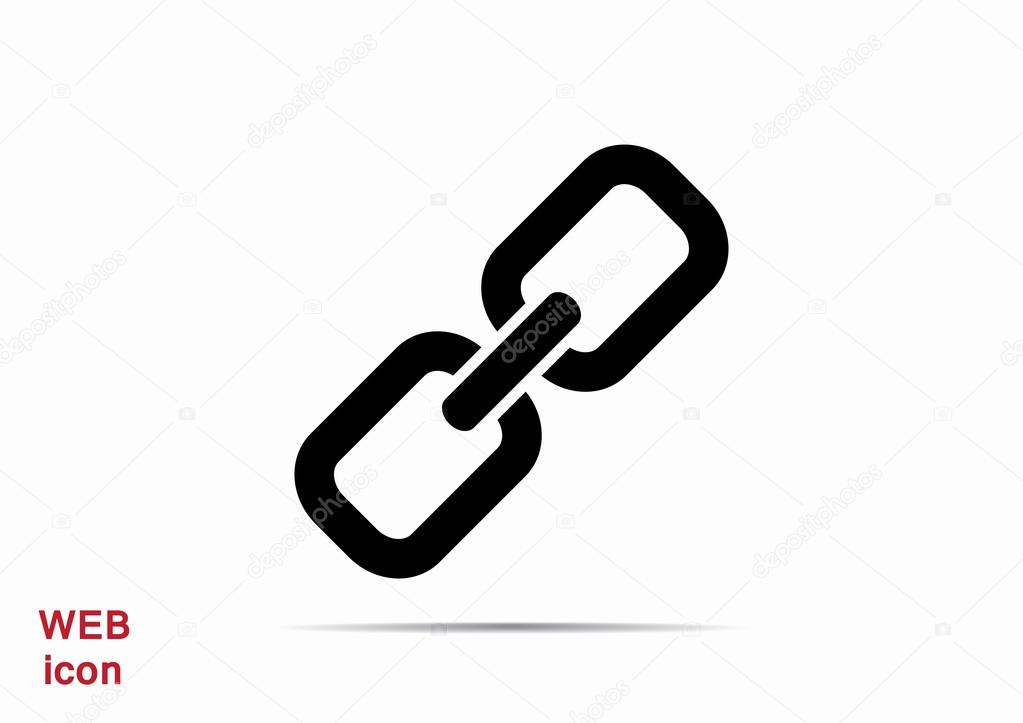 Simple chain web icon Stock Vector by ©LovArt 122319734