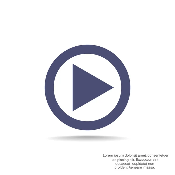 Play button web icon Stock Vector by ©LovArt 101362198