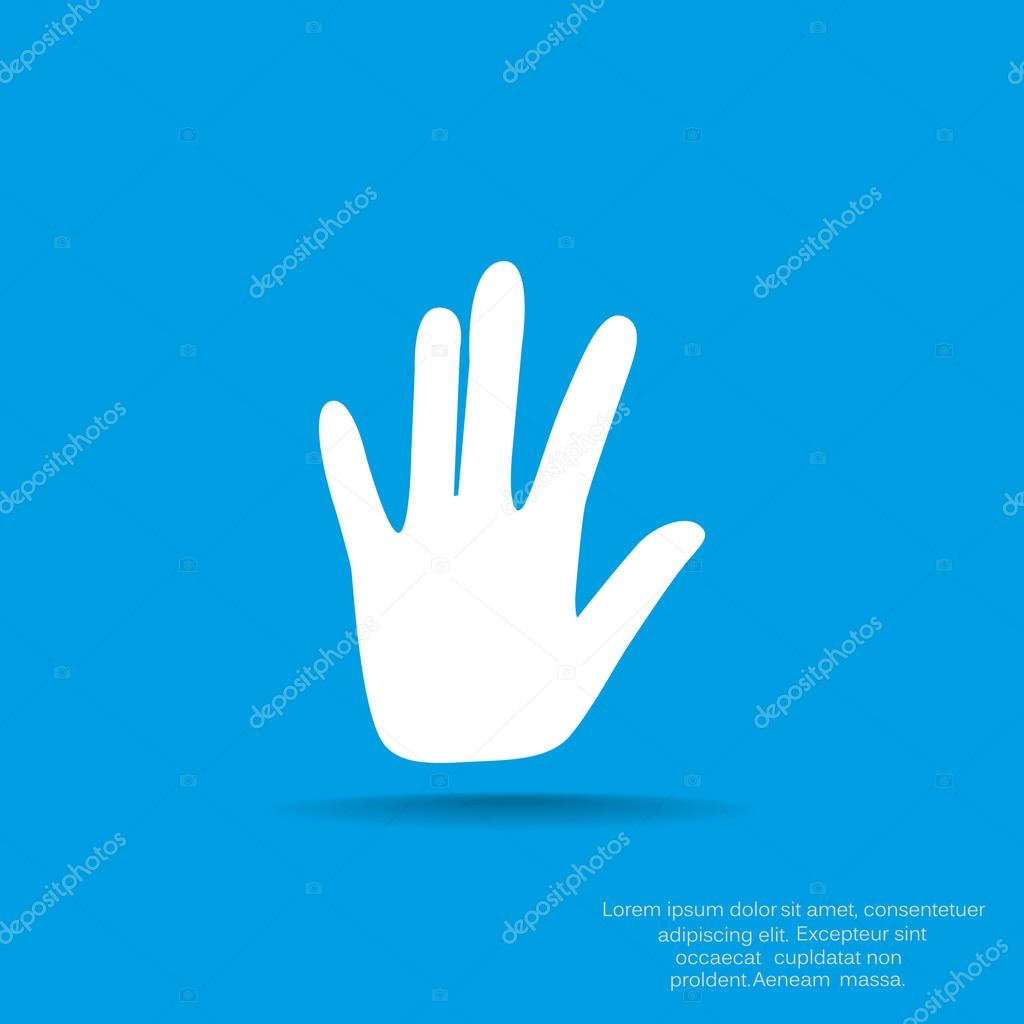 Open palm web icon Stock Vector Image by ©LovArt #122323824