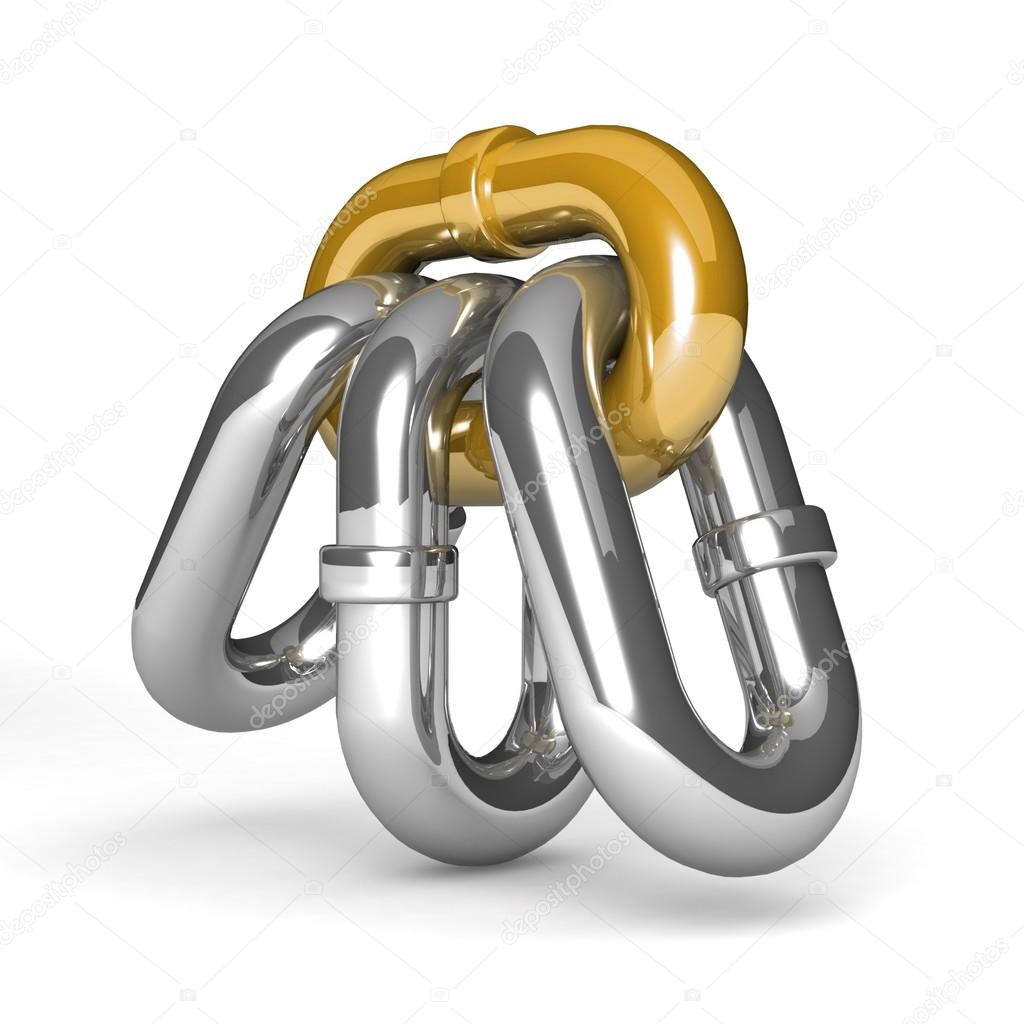 Single chain link — Stock Photo © LovArt #65672019