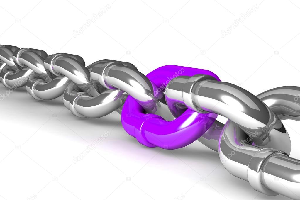 Single chain link Stock Photo by ©LovArt 65868789