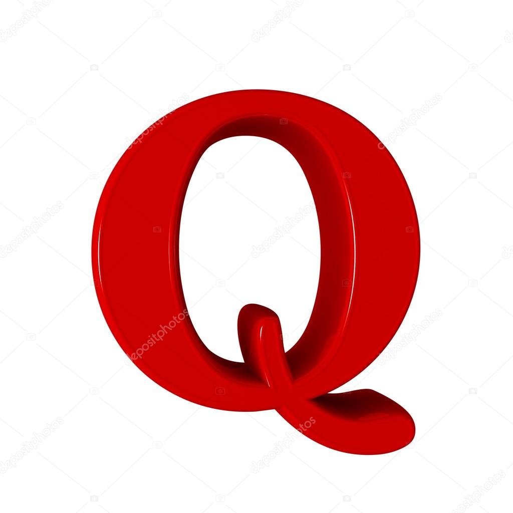 Single Q alphabet letter Stock Photo by ©LovArt 66404513