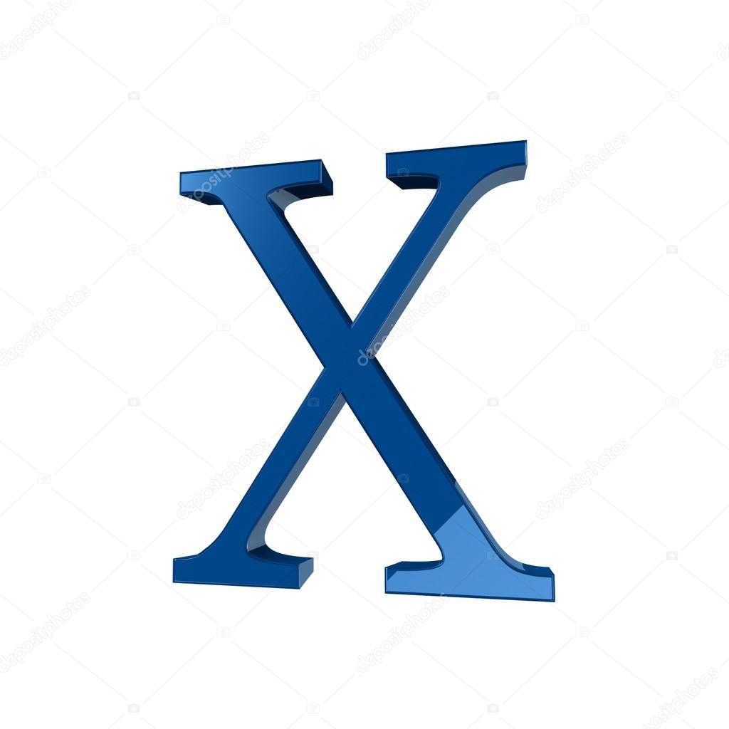 Letra simple del alfabeto X — Foto de stock © LovArt #66404529
