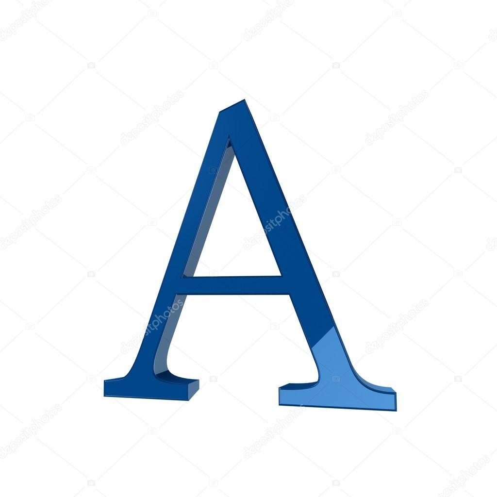 Single A alphabet letter — Stock Photo © LovArt #66404549