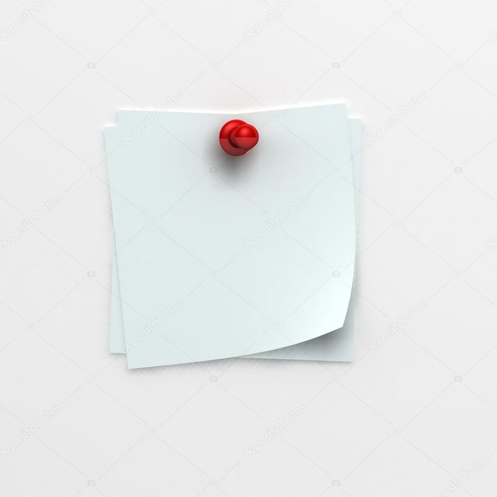 Note papers and pin — Stock Photo © LovArt #66404615