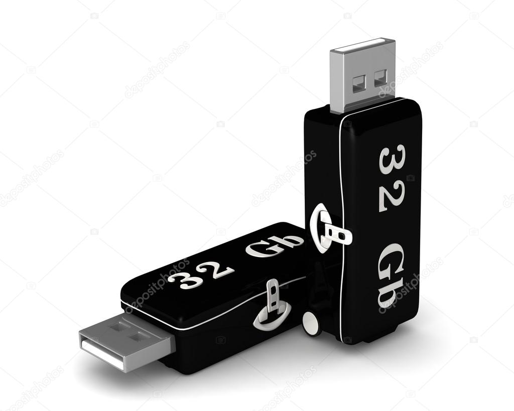 3D models of USB Flash Drive — Stock Photo © LovArt #66404691