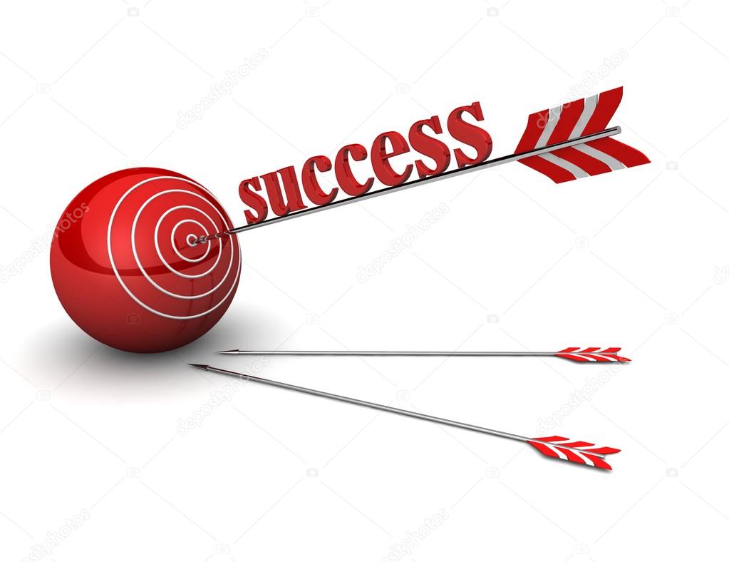 Success arrow in ball with target Stock Photo by ©LovArt 66404847