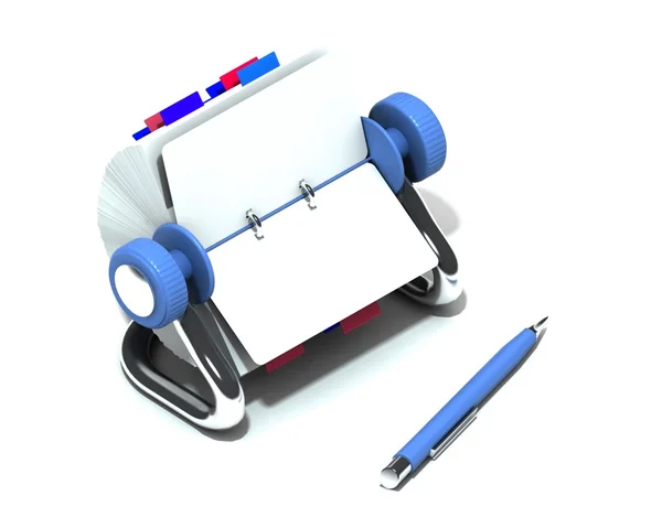 Colorful rolodex and pen Stock Photo by ©LovArt 65670611