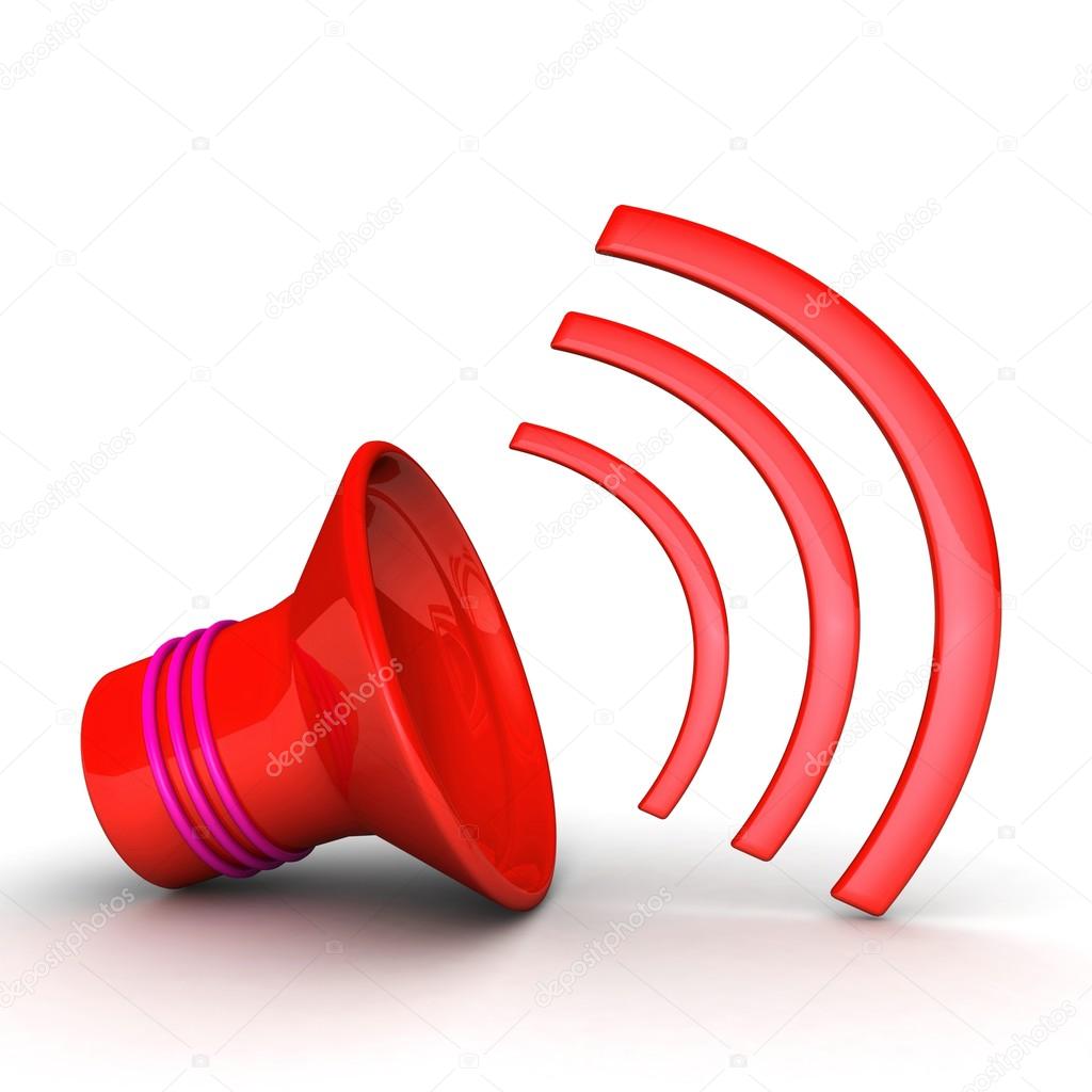 Colorful Speaker icon — Stock Photo © LovArt #66647065