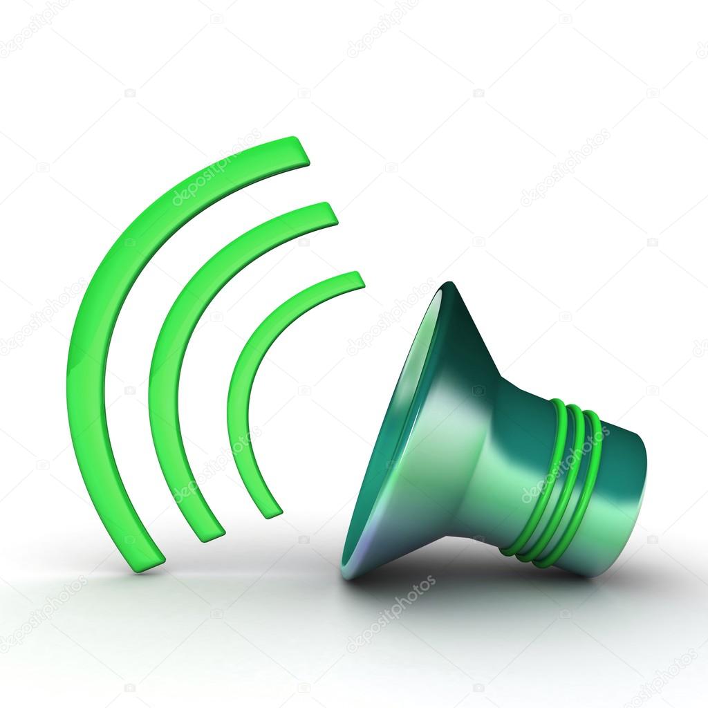 Colorful Speaker icon — Stock Photo © LovArt #66648757