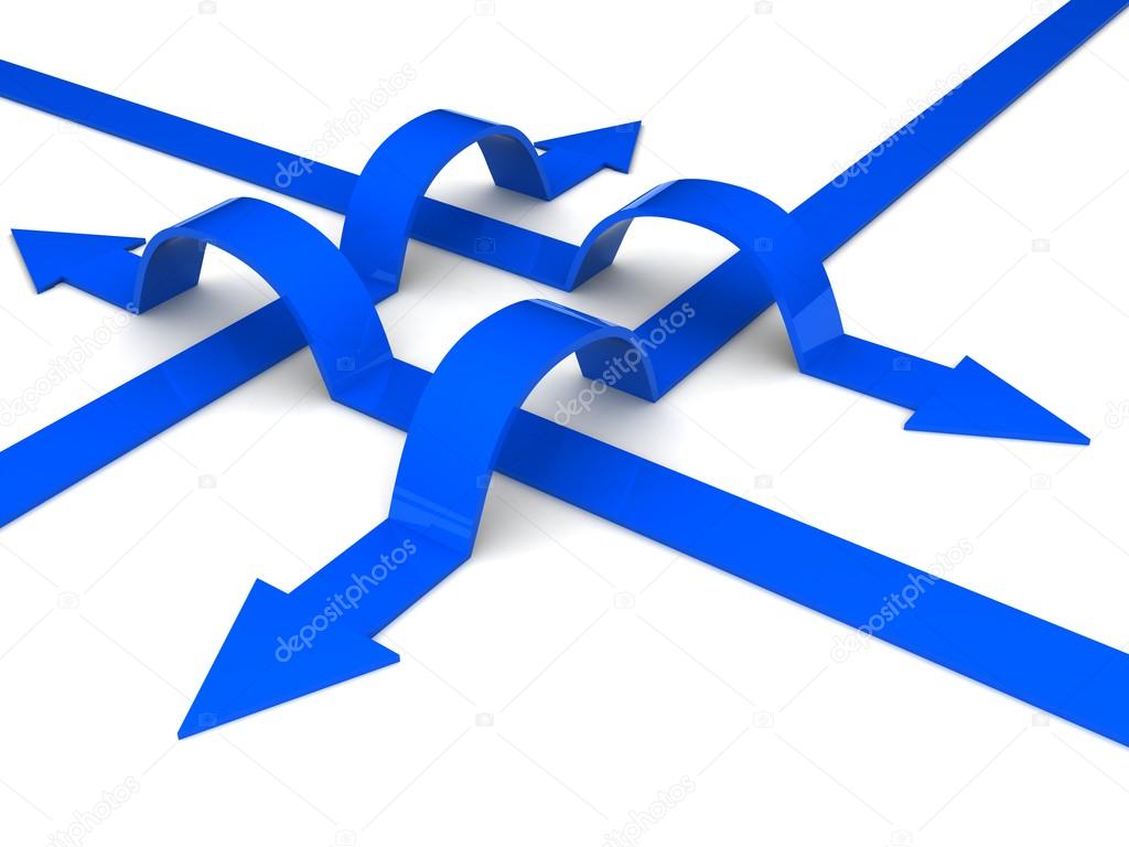 Arrows in different directions — Stock Photo © LovArt #66649823