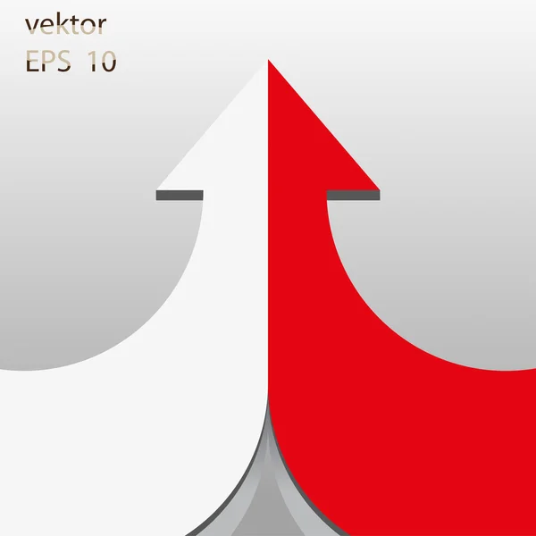 Two arrows in merging — Stock Vector © LovArt #66716905