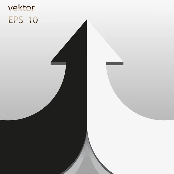 Two arrows in merging — Stock Vector © LovArt #66716905