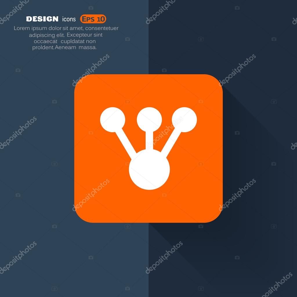 Connection between points icon Stock Vector by ©LovArt 66720689