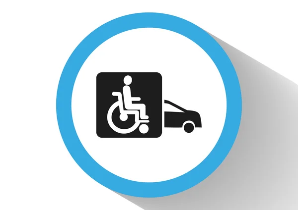Disable Car Web Icon Vector Illustration Stock Vector by ©LovArt 198785870