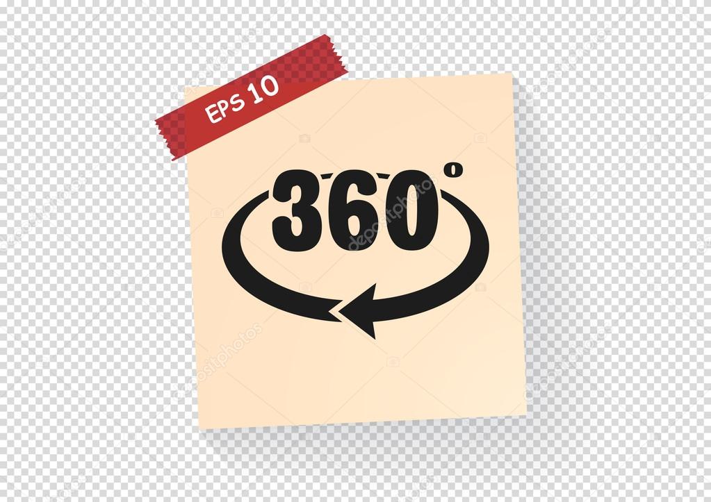 360 degrees web icon Stock Vector by ©LovArt 66740501