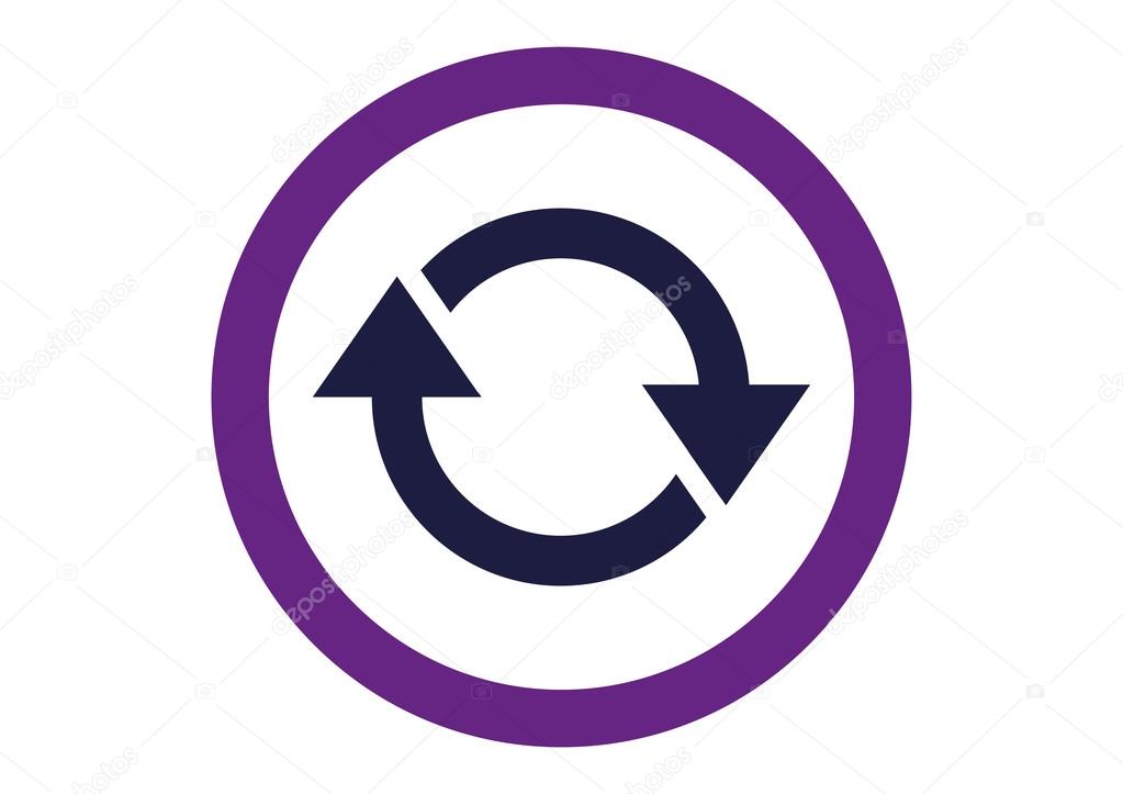 Rotation arrows in a circle web icon Stock Vector by ©LovArt 67037309
