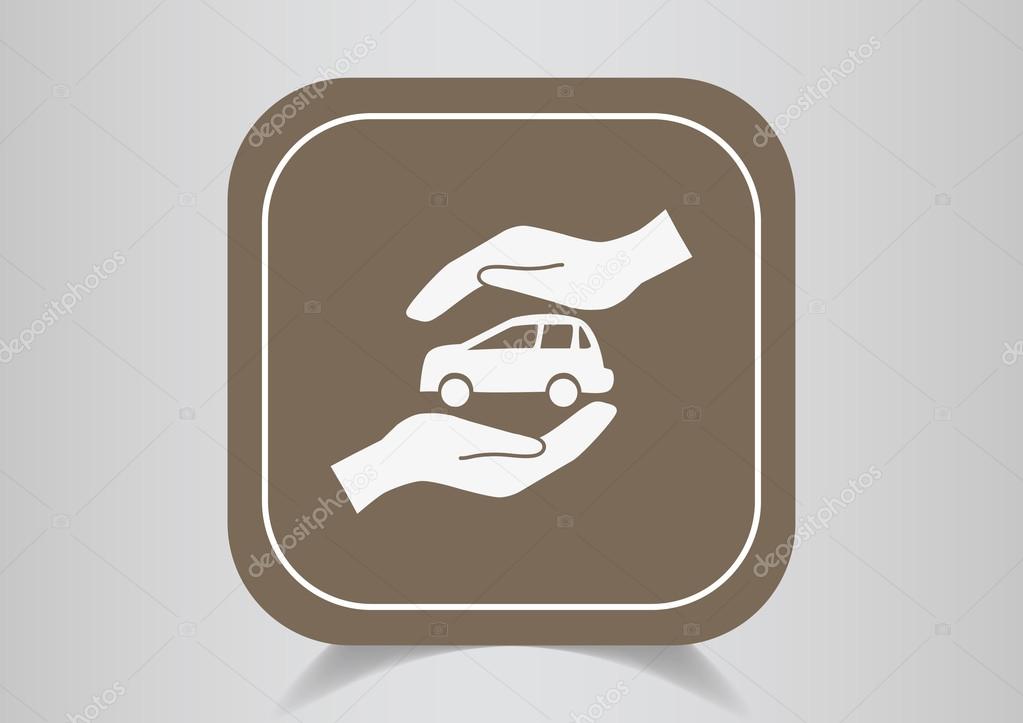Car in hands icon Stock Vector by ©LovArt 67902225