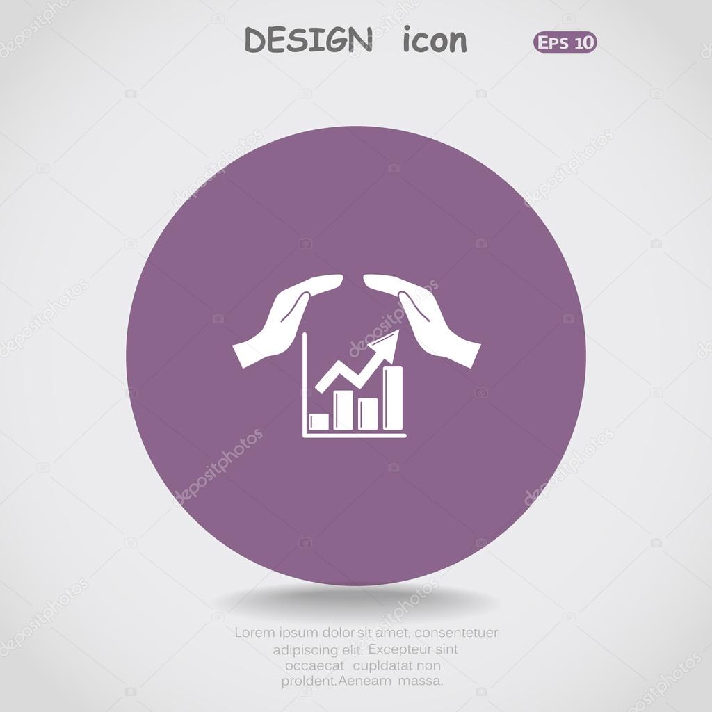 Graph web icon. Stock Vector by ©LovArt 67966589
