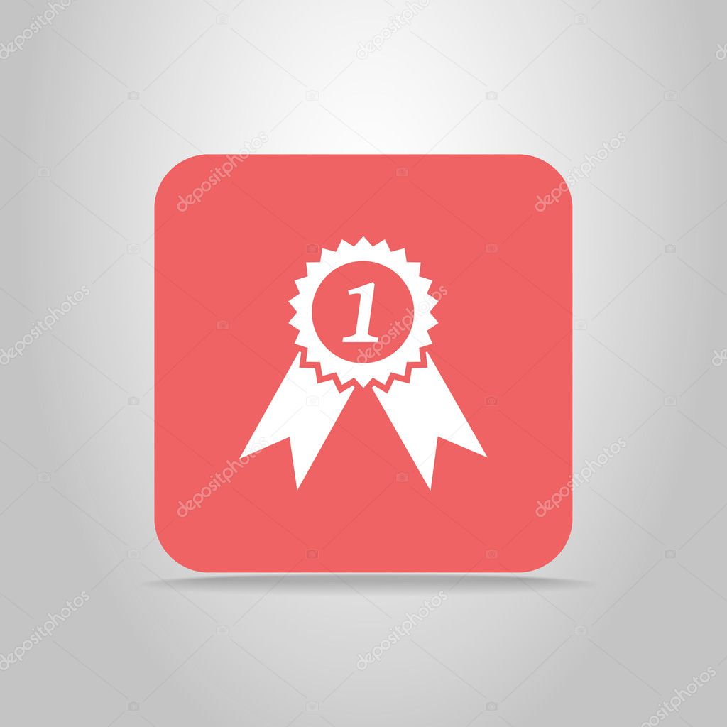 Medalla para el icono del primer lugar Vector de stock #68006565 de ©LovArt