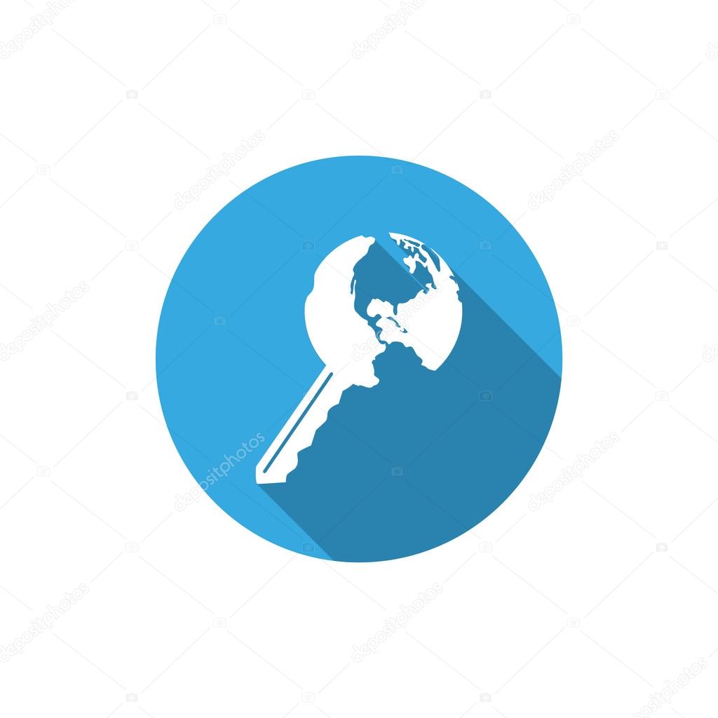 Globe key icon Stock Vector Image by ©LovArt #74870707