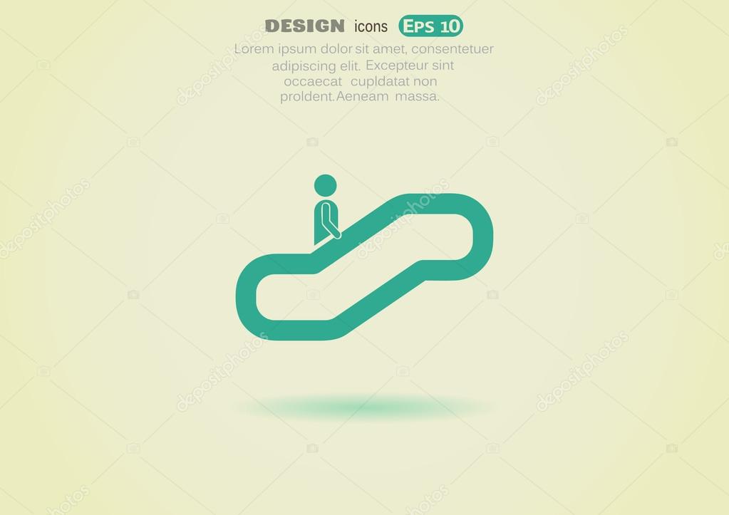 Escalator Information signal Stock Vector Image by ©LovArt #74876373