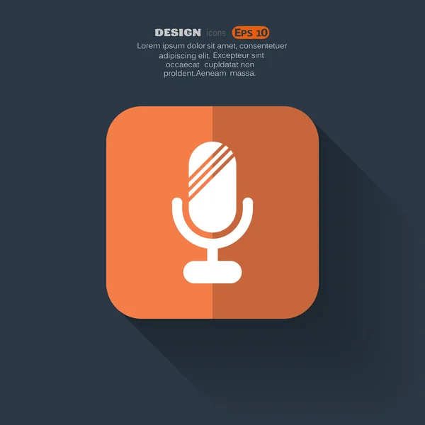 Microphone web icon Stock Vector by ©LovArt 66744551