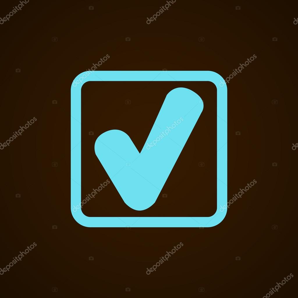 Check Mark Web Icon Stock Vector By ©lovart 74883371