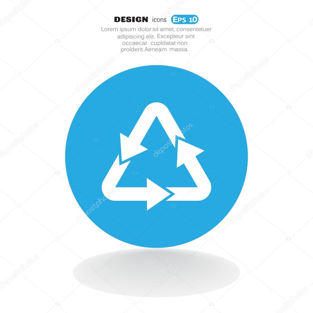 Icono de procesamiento de residuos signo Vector de stock #74884163 de ...