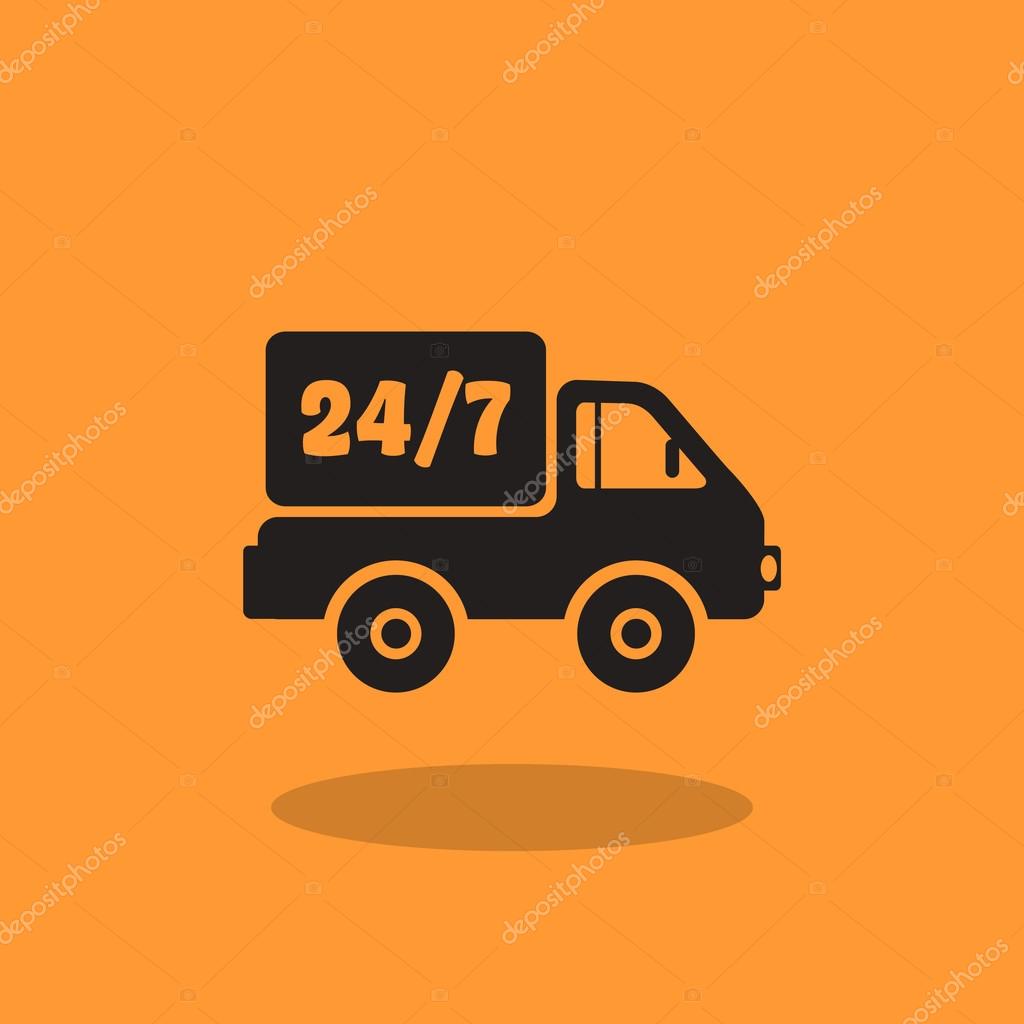 Truck with non-stop symbol Stock Vector Image by ©LovArt #75003545