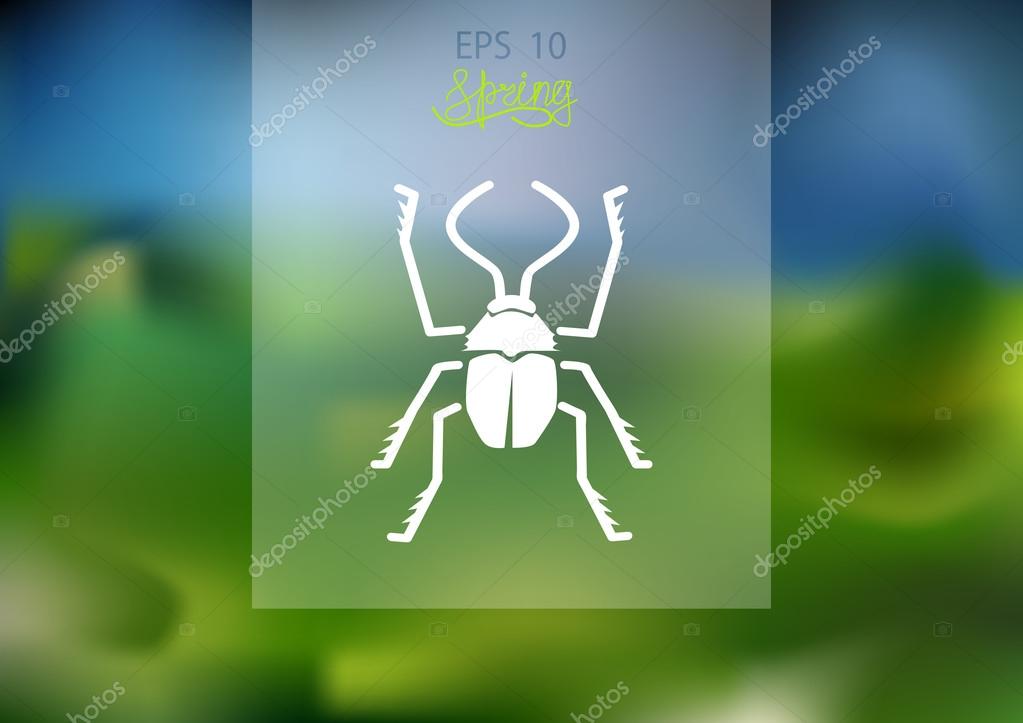 Simbol kutu dengan garis luar kumbang Vektor Stok oleh ©LovArt 75004985