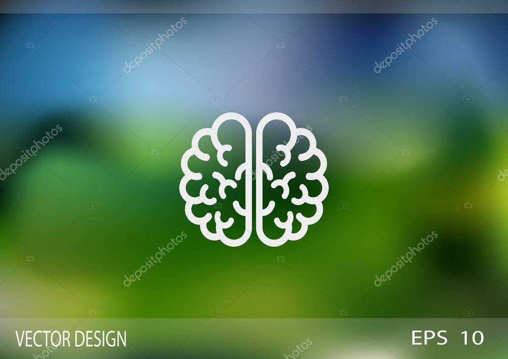 Human brain web icon Stock Vector by ©LovArt 75005605